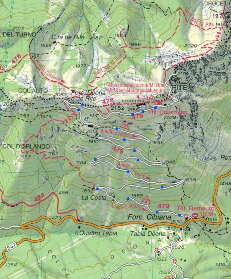 Monte Rite - Rifugio Dolomites - C.A.I. sezione di Treviso